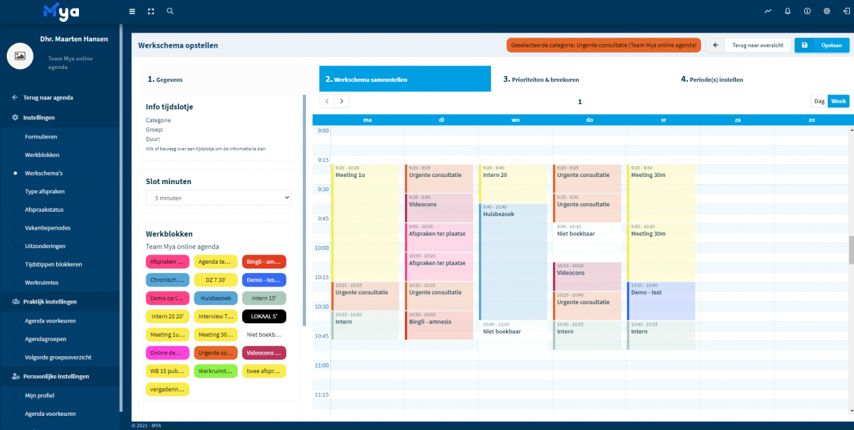 Online agenda op maat van je praktijk | Mya online agenda